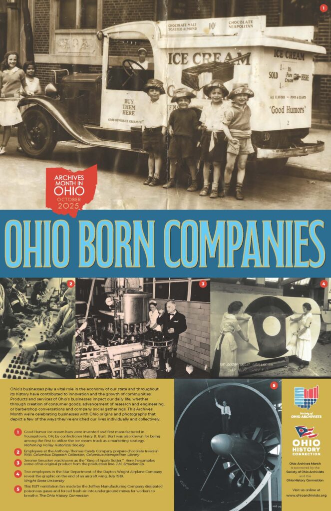 Archives Month Poster 2025 Announcement | Society of Ohio Archivists